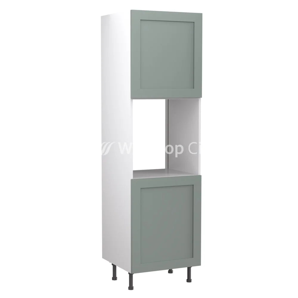 KITCHEN KIT FLATPACK SHAKER ULTRA MATT SAGE GREEN 600 TALL UNIT SINGLE – Worktop City