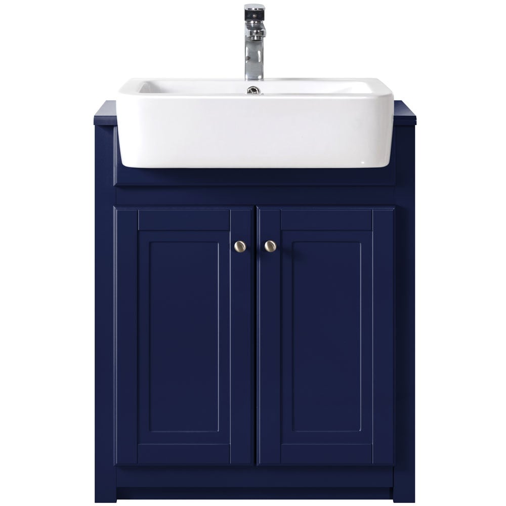 Astini Tenby Sapphire Traditional 600mm Belfast Vanity Unit & Ceramic ...
