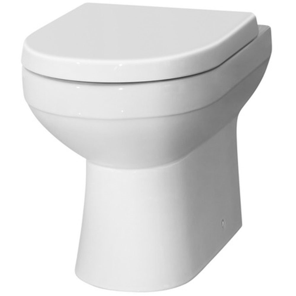 Astini Florence D-Shape Back To Wall Toilet Pan, Soft Close Seat & Fit ...