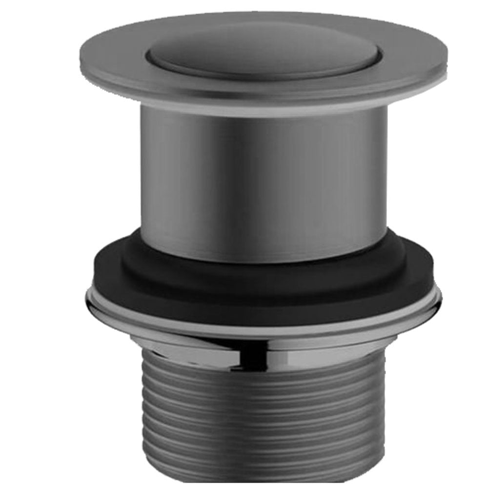 Astini Black Click Clack Basin Waste Unslotted TIS5094 – Worktop City