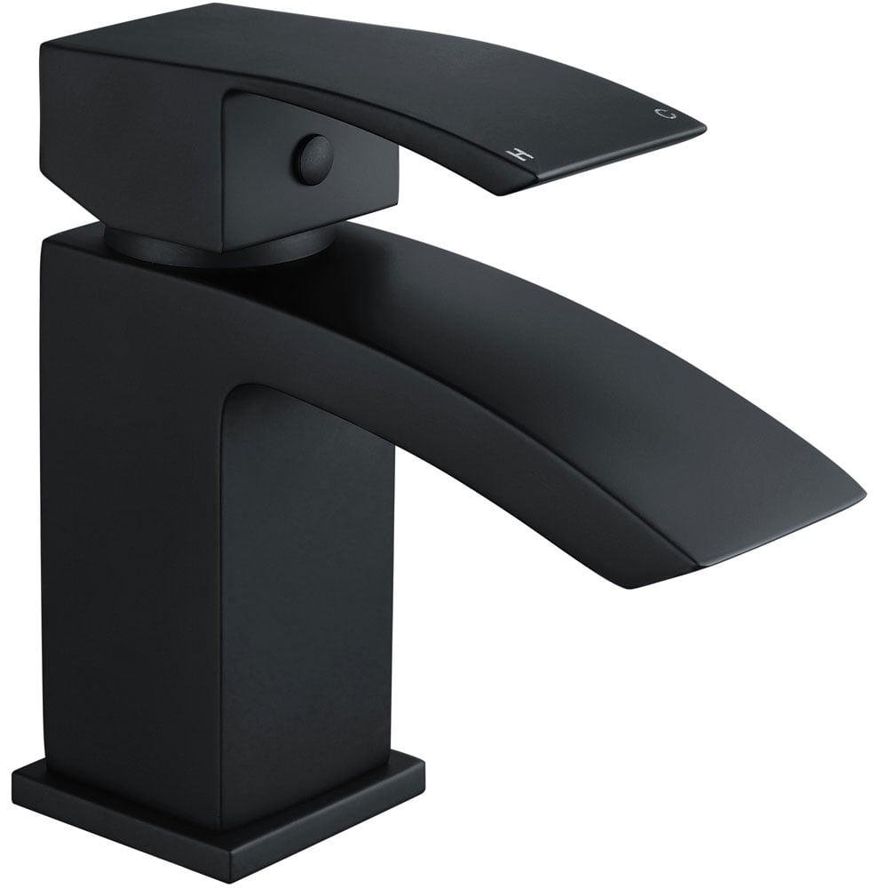 Astini Brecon Orca Black Single Lever Cloakroom Basin Mixer Tap TIS505 ...