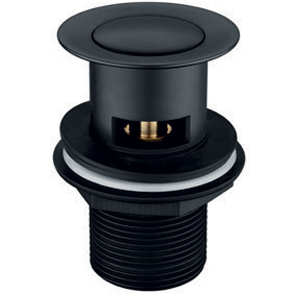 Astini Orca Black Click Clack Basin Waste Slotted TIS5071 – Worktop City