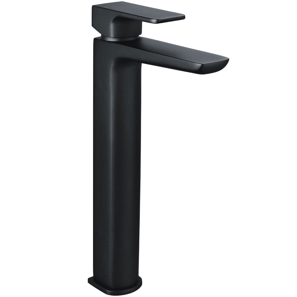 Astini Swansea Orca Black Mono Bathroom Basin Tap TIS5077 – Worktop City