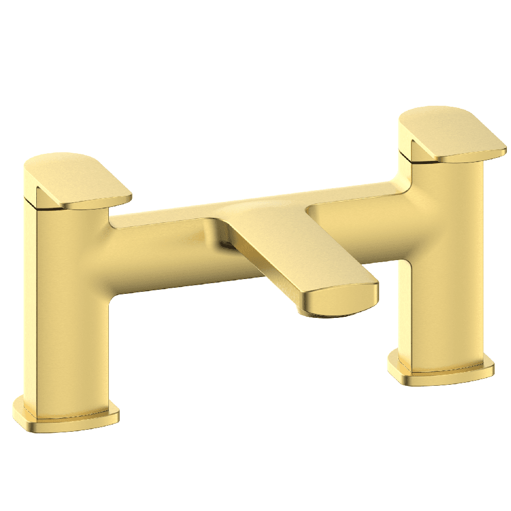 Astini Wrexham Brushed Brass 2TH Bath Filler Tap – Worktop City