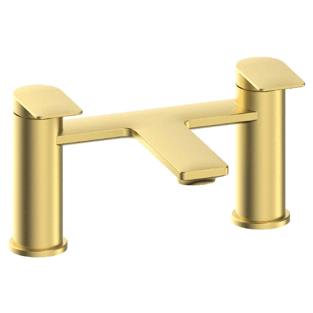 Astini Risca Brushed Brass 2TH Bath Filler Tap – Worktop City