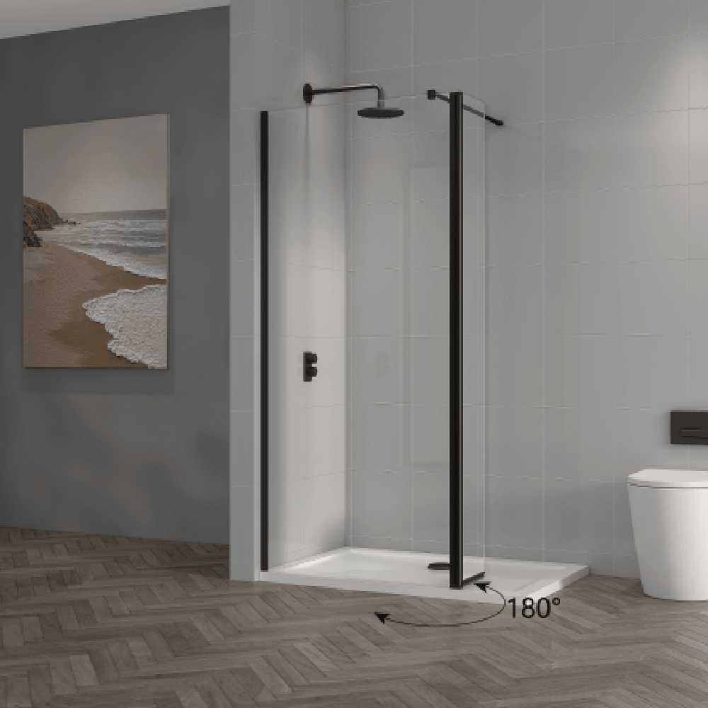 Astini T18 Orca Black 300x1950x8mm Flipper Panel – Worktop City