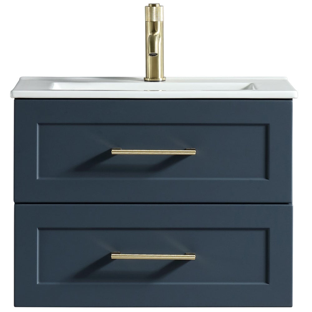 Astini Bakewell 600mm Midnight Shadow Wall Hung Vanity Unit – Worktop City