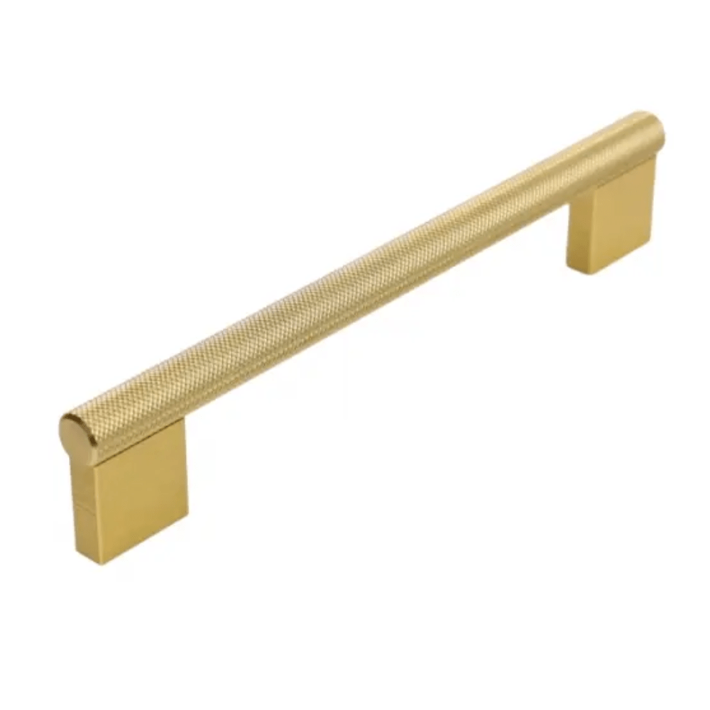 Broxburn Knurled Bar Handle – 192mm Brushed Brass Cabinet, Drawer & Cu ...
