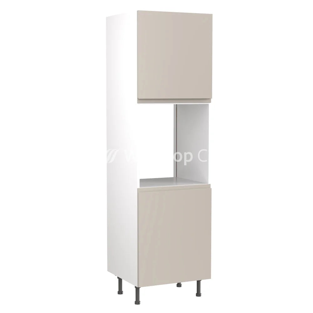 KITCHEN KIT FLATPACK J PULL ULTRA MATT LIGHT GREY 600 TALL UNIT SINGLE ...