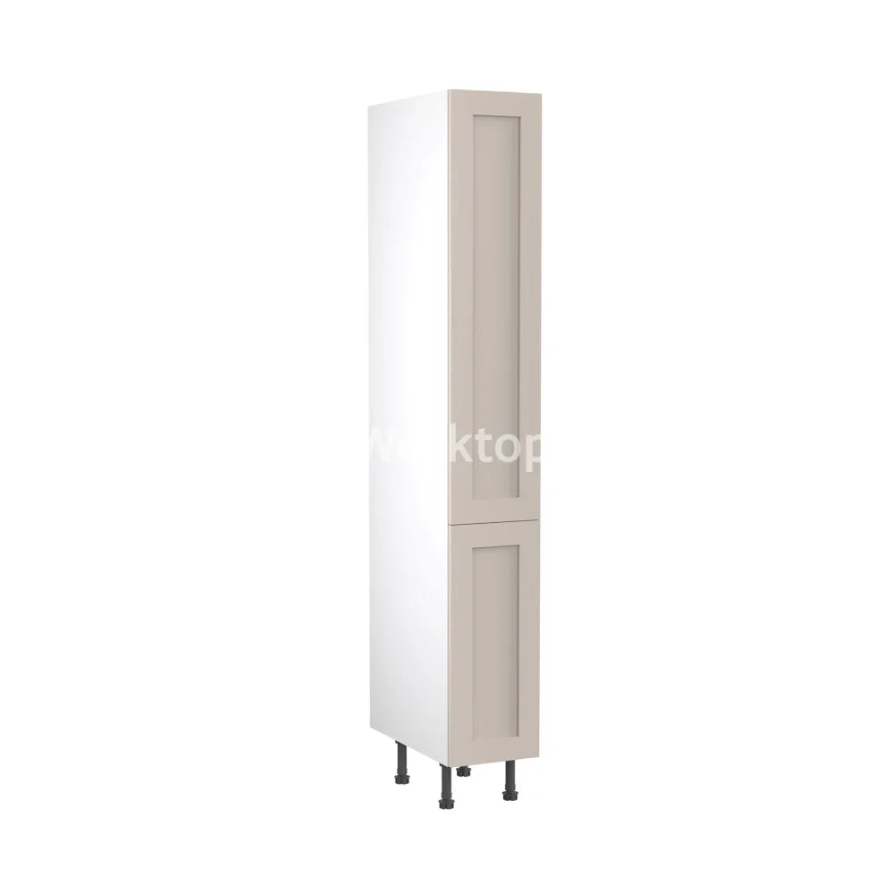 KITCHEN KIT FLATPACK SHAKER ULTRA MATT LIGHT GREY 300 TALL UNIT WITH P ...