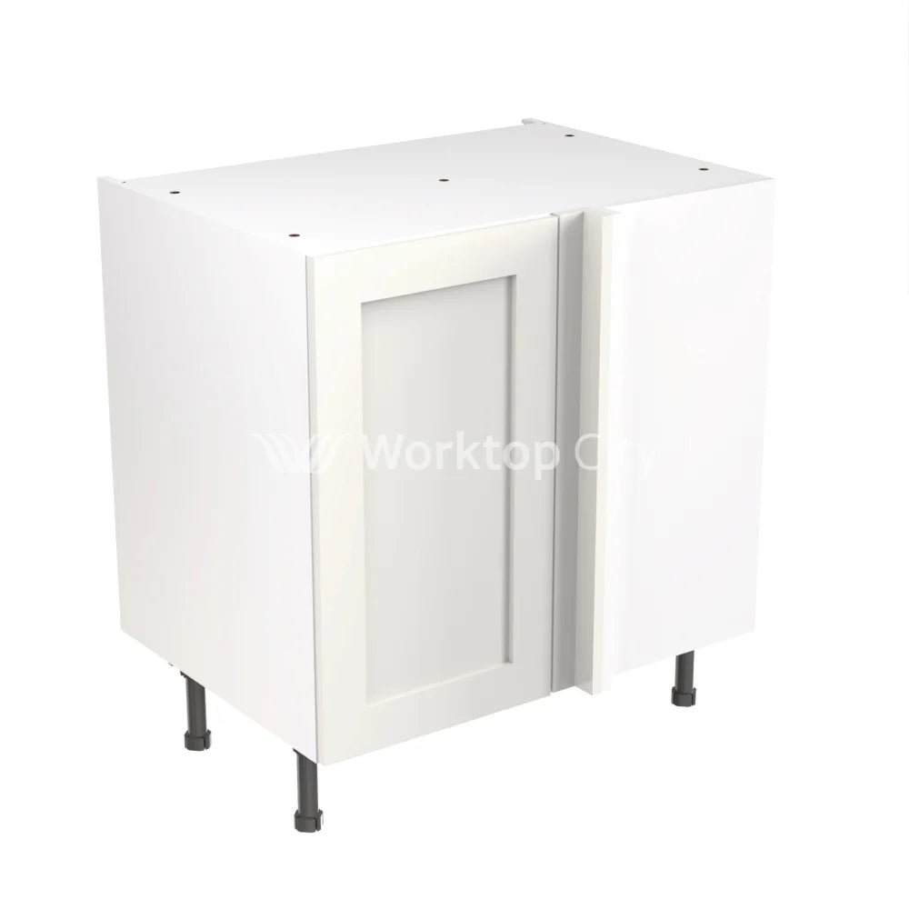 KITCHEN KIT FLATPACK SHAKER ULTRA MATT WHITE 800 BASE UNIT BLIND CORNE ...