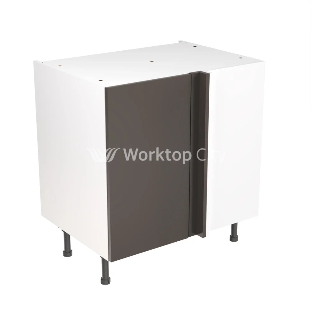 KITCHEN KIT FLATPACK SLAB ULTRA MATT GRAPHITE 800 BASE UNIT BLIND CORN ...