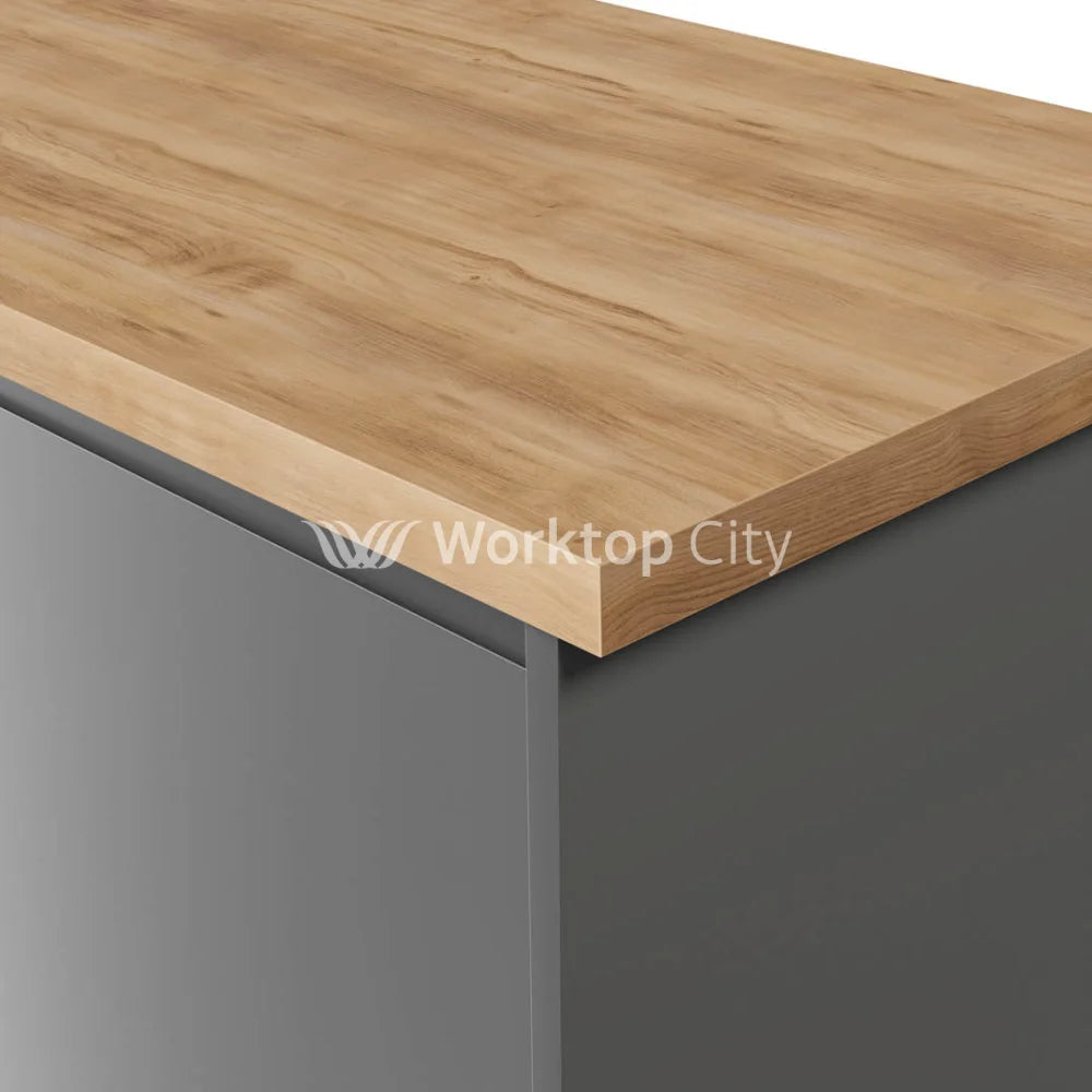 Krono-Finesse Laminate Kitchen Worktops K535 RW Gold Baroque Oak - Squ ...