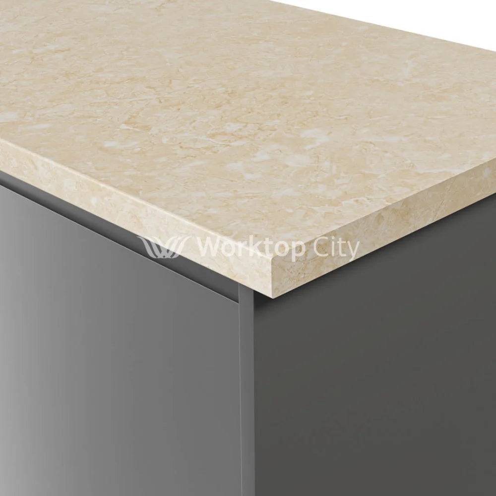 Kronodesign K212 PA Beige Royal Marble - Postformed Edge – Worktop City