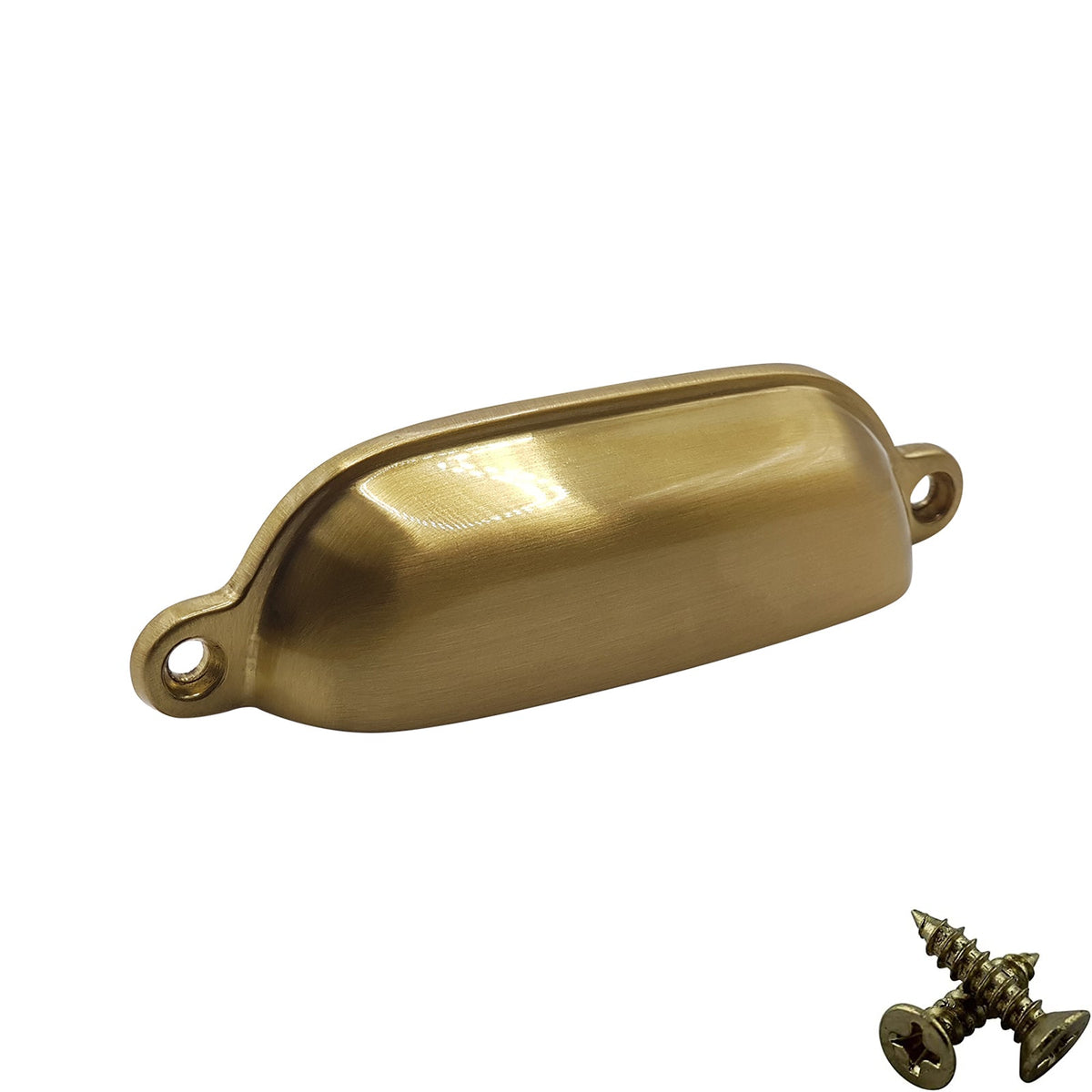 M4TEC 96mm Karat Gold Cup Handle - Luxury Zinc Cabinet Pull (VG4 Serie ...