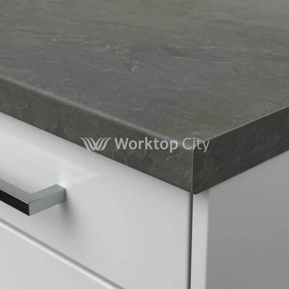 Senses Laminate Kitchen Worktops Grey Lunar Slate Round (Postformed) E ...