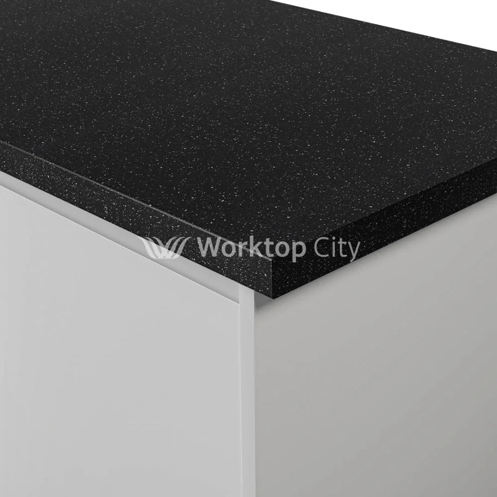 Spectra Andromeda Black Square Edged Laminate Kitchen Worktops - Quart ...