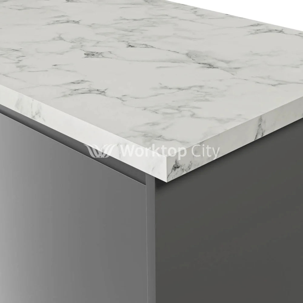 Spectra Carrera Marble Square Edged Laminate Kitchen Worktops - Matt T ...