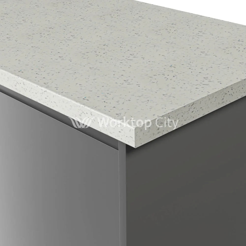 Spectra Snow Spark Postformed Laminate Kitchen Worktops - Quartz Finis ...