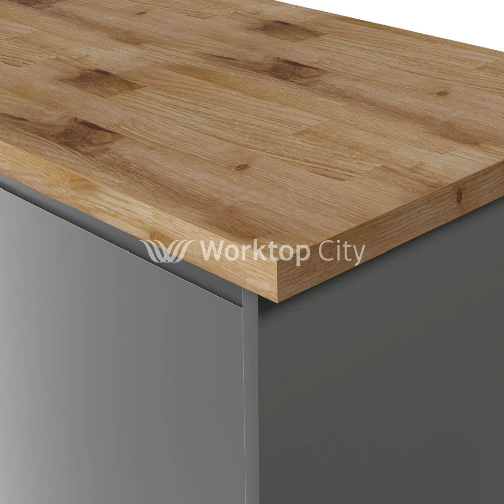 WTC Elegance Rustic Oak Real Wood Kitchen Worktops 40mm T – Worktop City